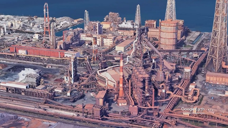 Nippon Steel Kyushu Works: A must-see for fans! Aerial view of the ...