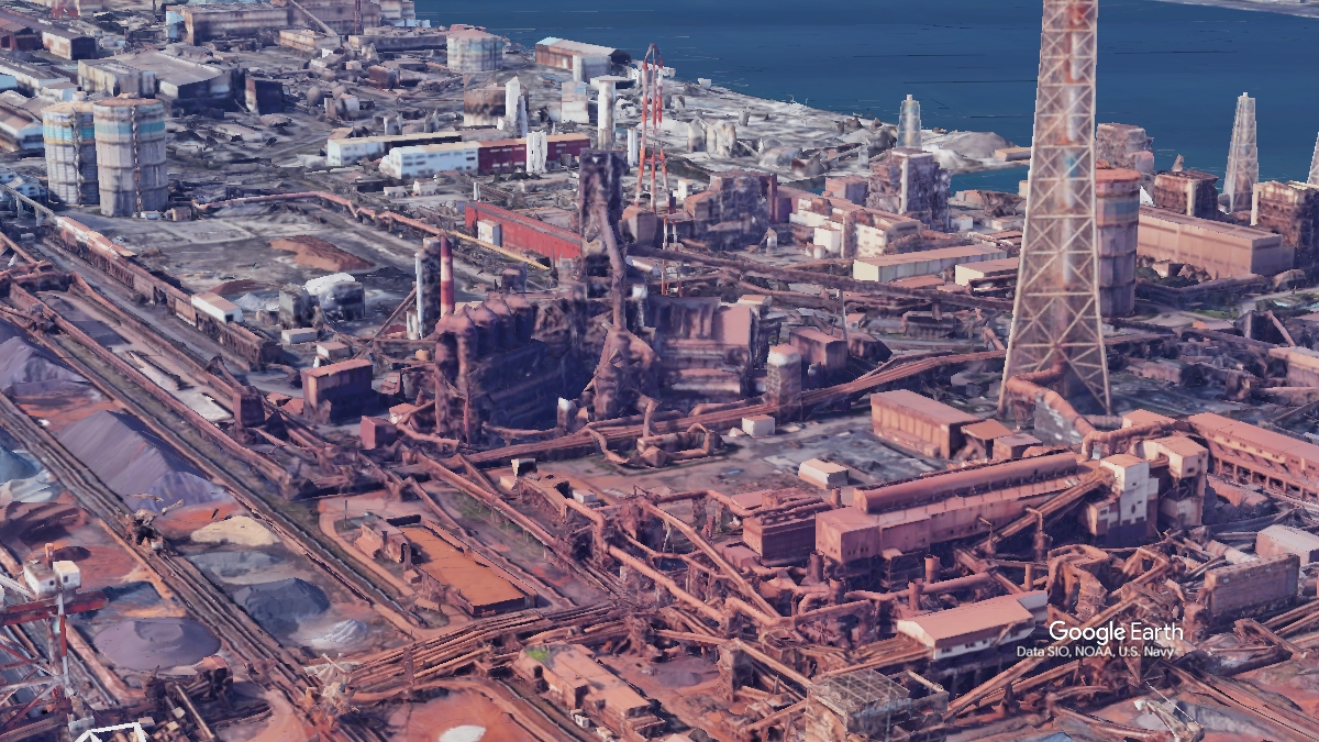 Nippon Steel Kyushu Works: A must-see for fans! Aerial view of the ...
